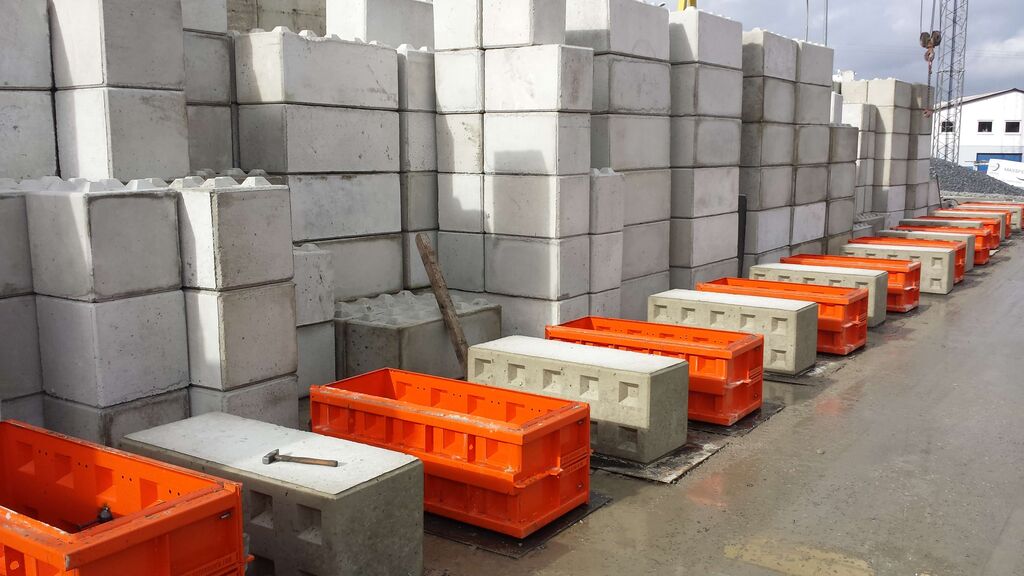 Large Interlocking concrete blocks for only $1.72 a piece